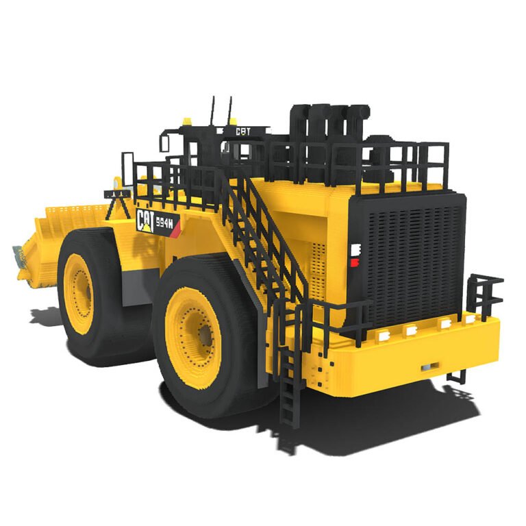 Voxel Caterpillar Wheel Loader 994H - Rezoro3D