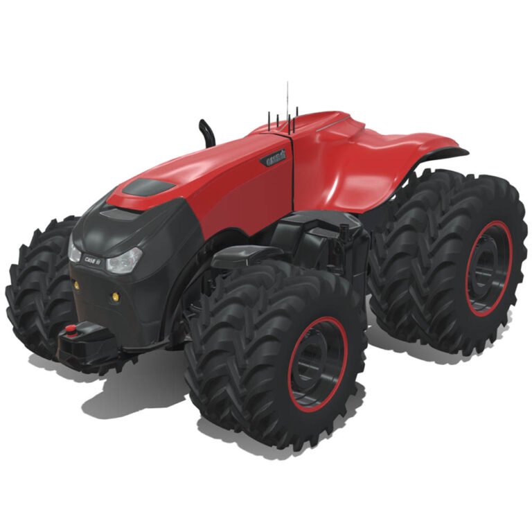 Autonomous Case IH Tractor 3D Model - Rezoro3D