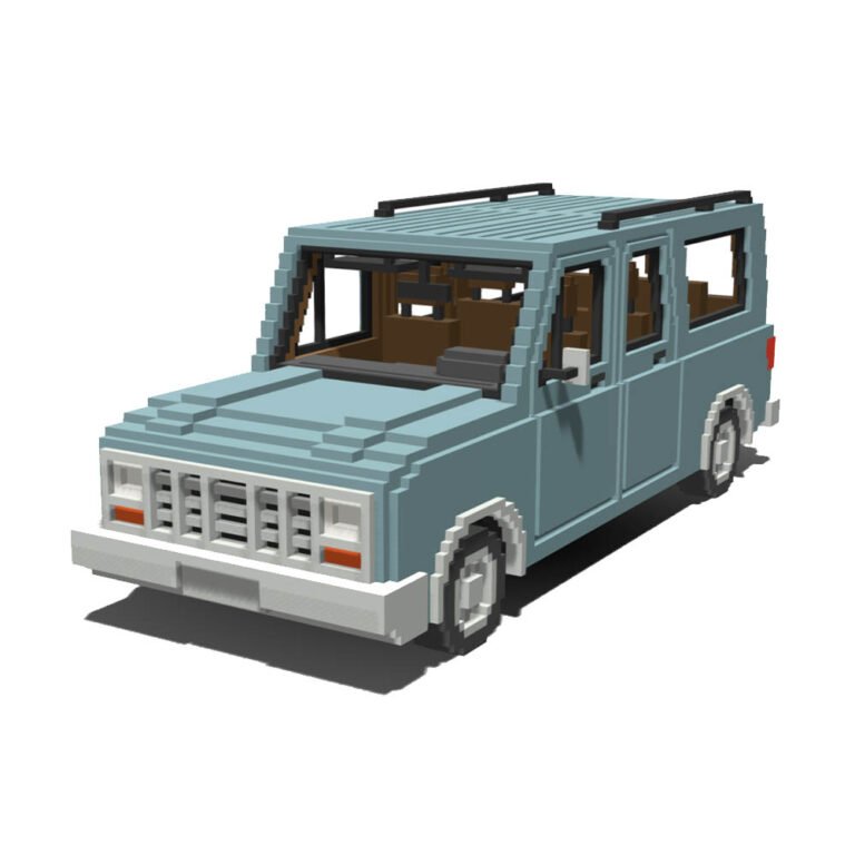 Voxel SUV Car - Rezoro3D