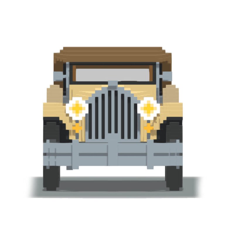 Voxel Classic Car - Rezoro3D