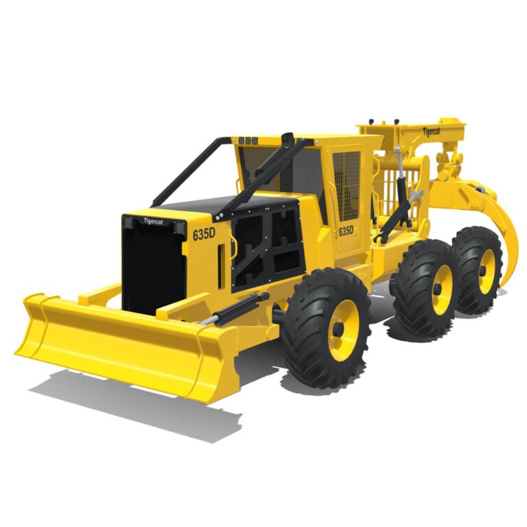 Tigercat 635D Skidder 3D Model - Rezoro3D