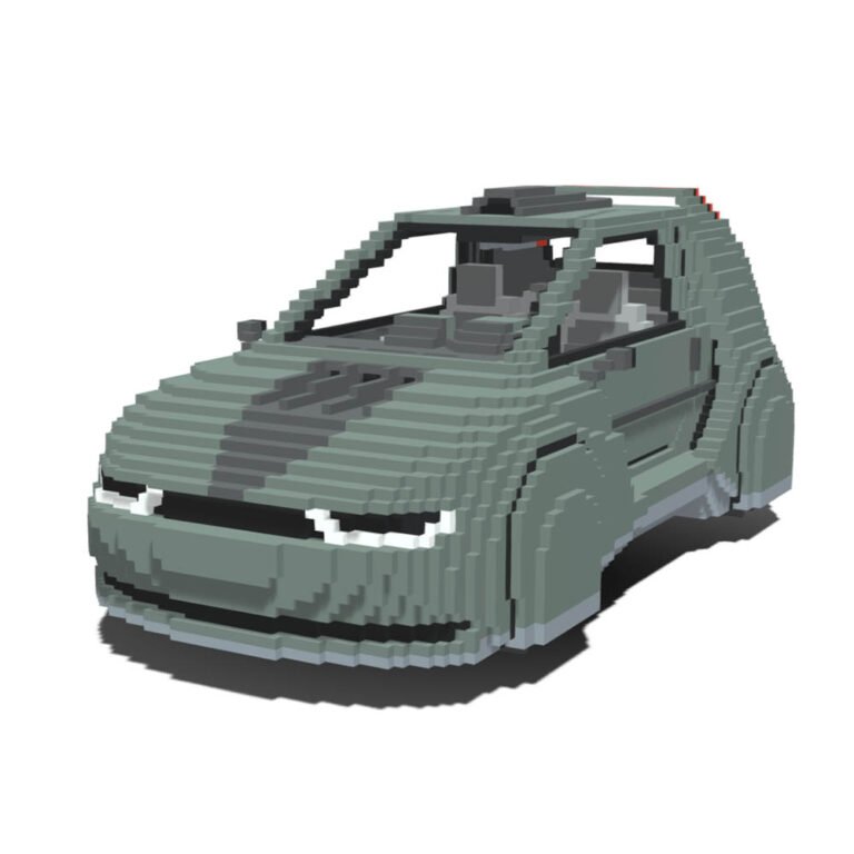 Voxel Sci-Fi Car - Rezoro3D