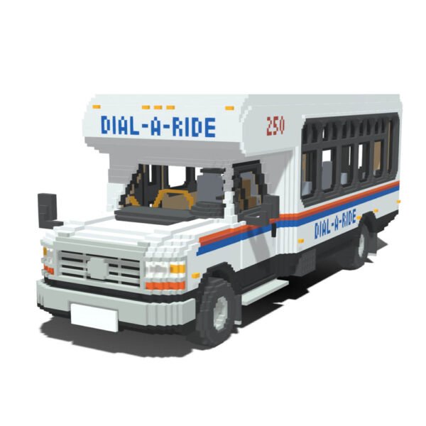 Voxel Dial-A-Ride Van - Rezoro3D