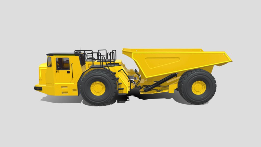 Caterpillar AD45B Dump Truck 3D Model - Rezoro3D