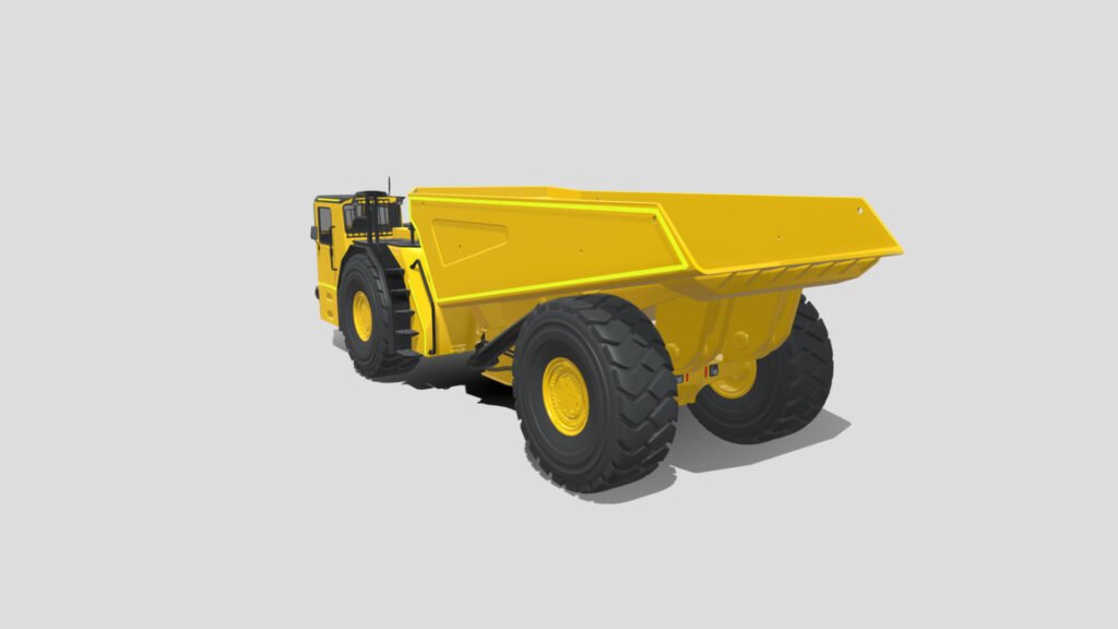 Caterpillar AD45B Dump Truck 3D Model - Rezoro3D