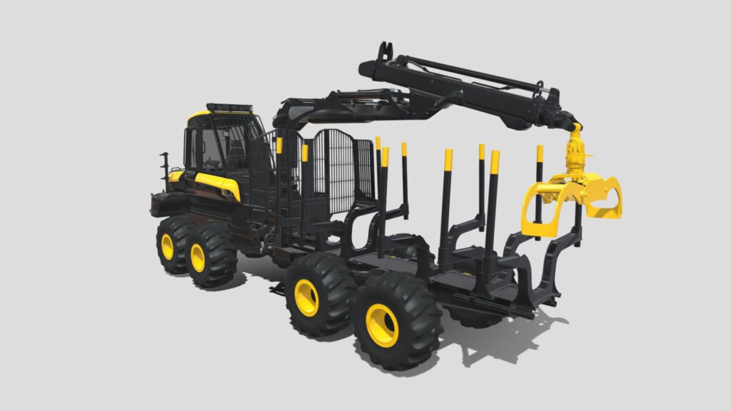 Ponsse Buffalo Forwarder 3D Model - Rezoro3D