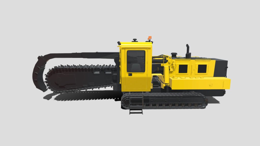 Vermeer T75 Trencher 3D Model - Rezoro3D