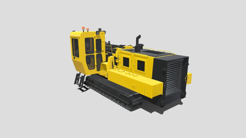 Vermeer T75 Trencher 3D Model - Rezoro3D