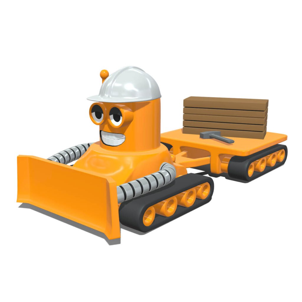 DozerBot Engineer 3D Model - Rezoro3D