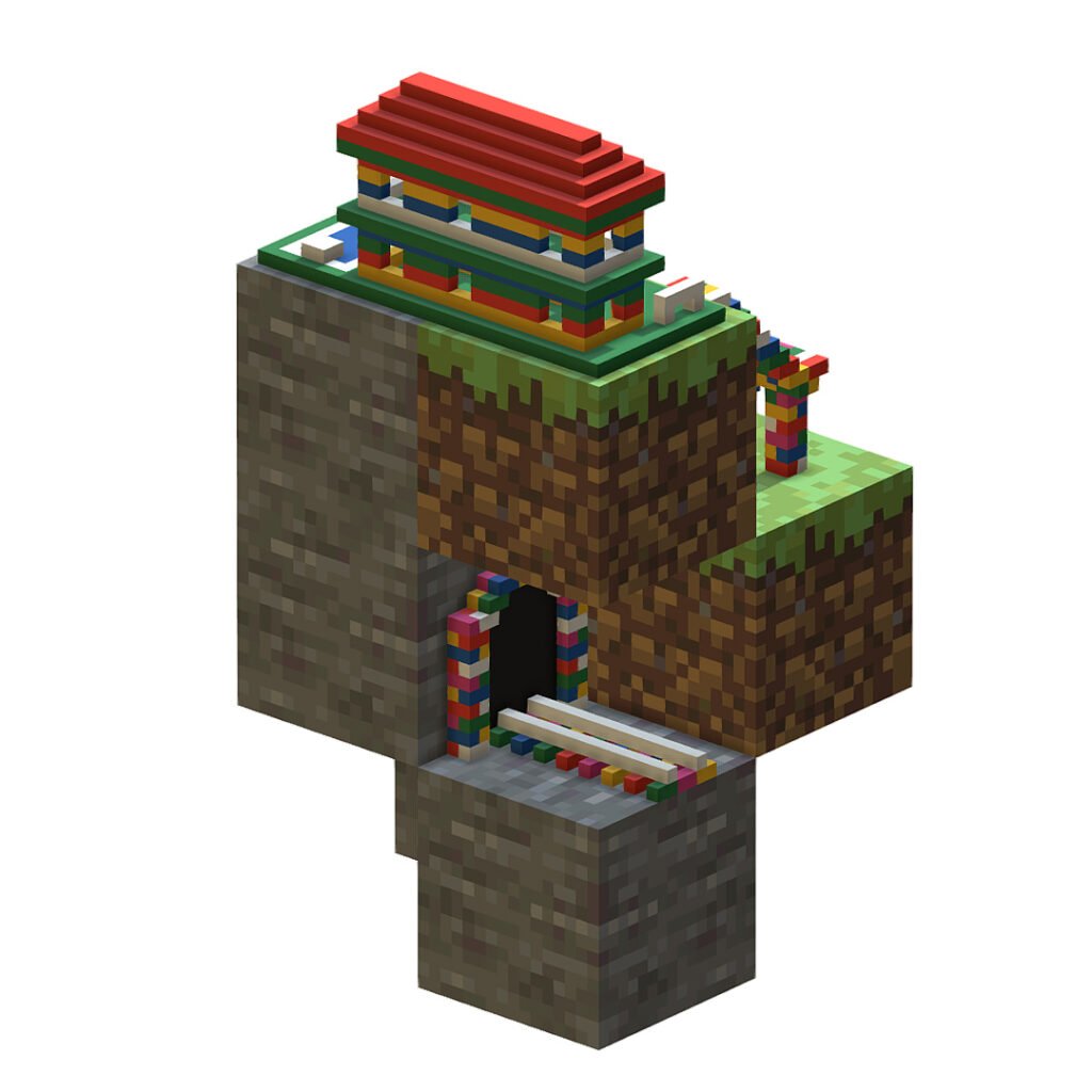 Voxel Minecraft VS Lego Map 2 - Rezoro3D