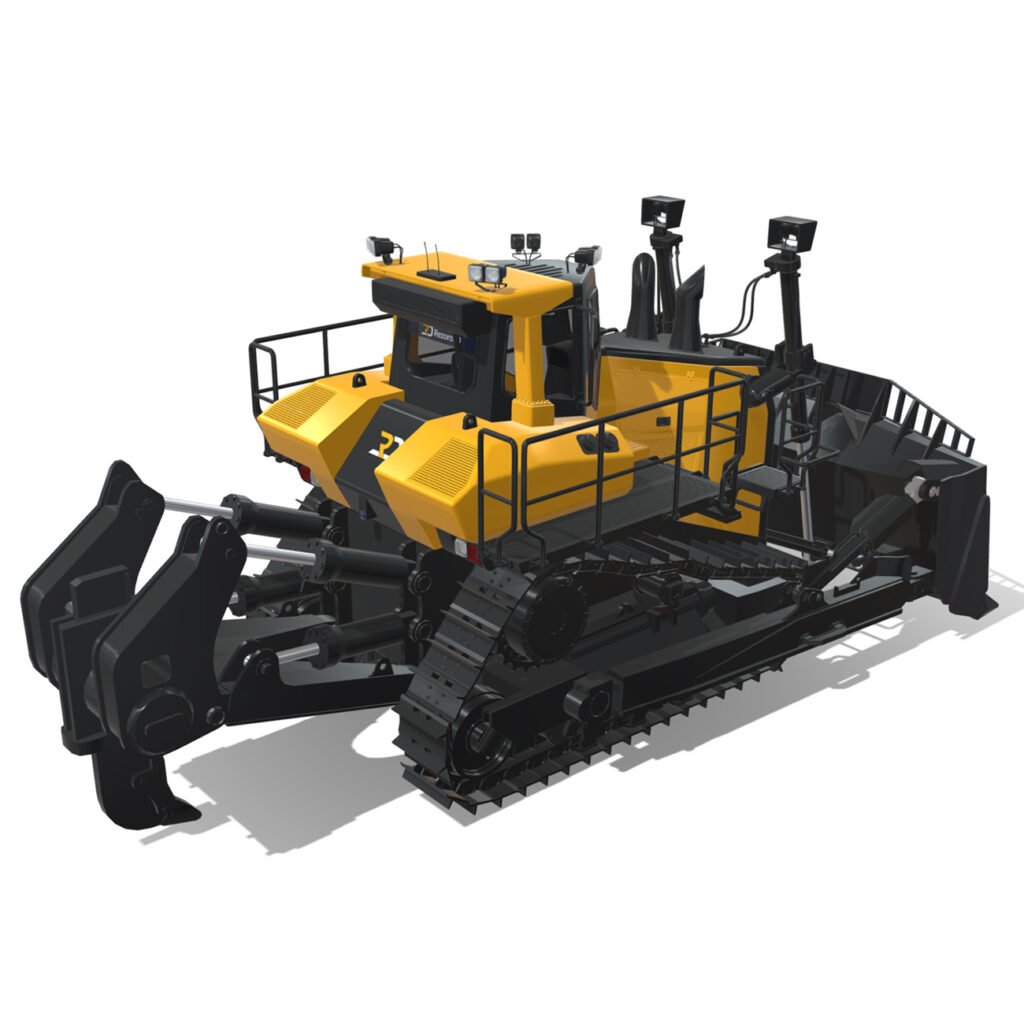 Rezoro3D Bulldozer RB2000 3D Model - Rezoro3D