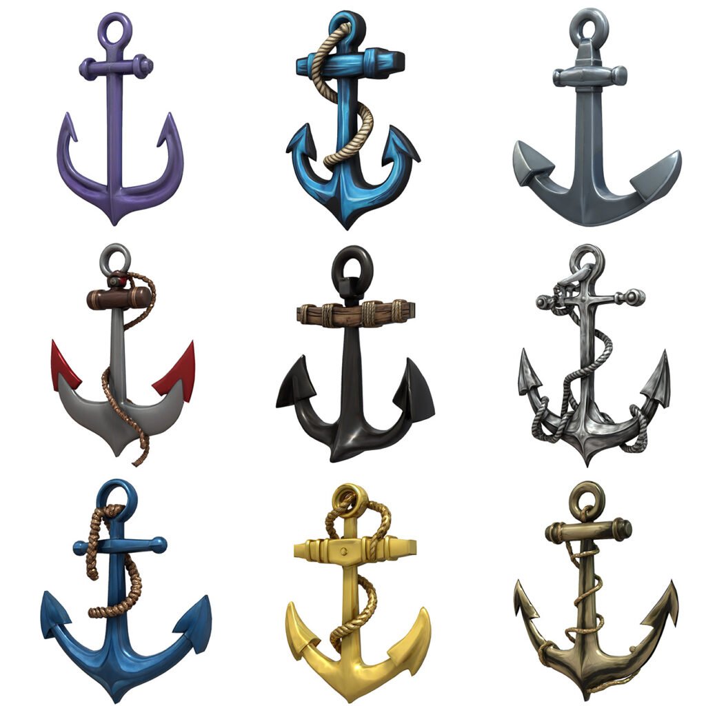 Anchors 3D Models Pack - Rezoro3D