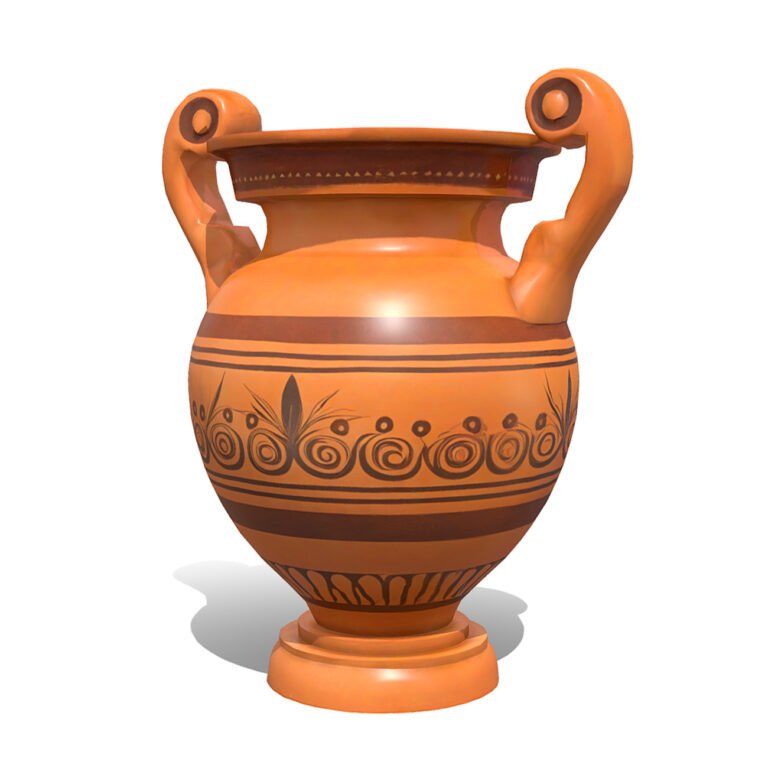 Ancient Greek Amphora 3D Model - Rezoro3D