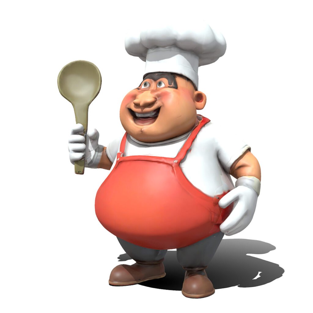 Cooker Man 3D Model - Rezoro3D