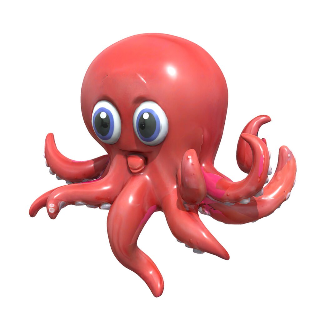 Octopus 3D Model - Rezoro3D