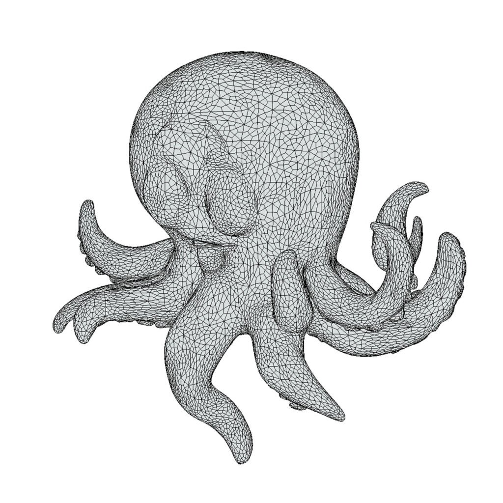 Octopus 3D Model - Rezoro3D