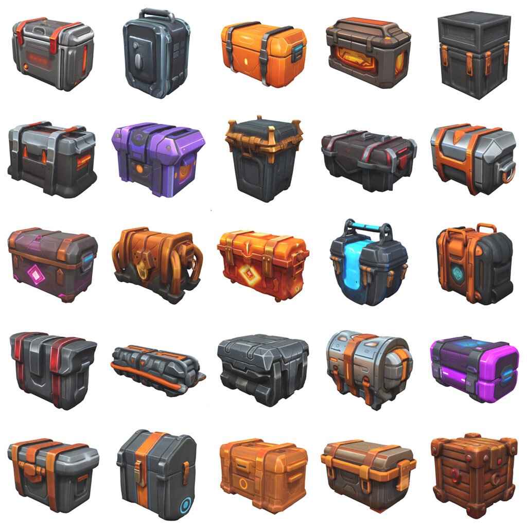 Sci-Fi Chests Pack 1 - Rezoro3D