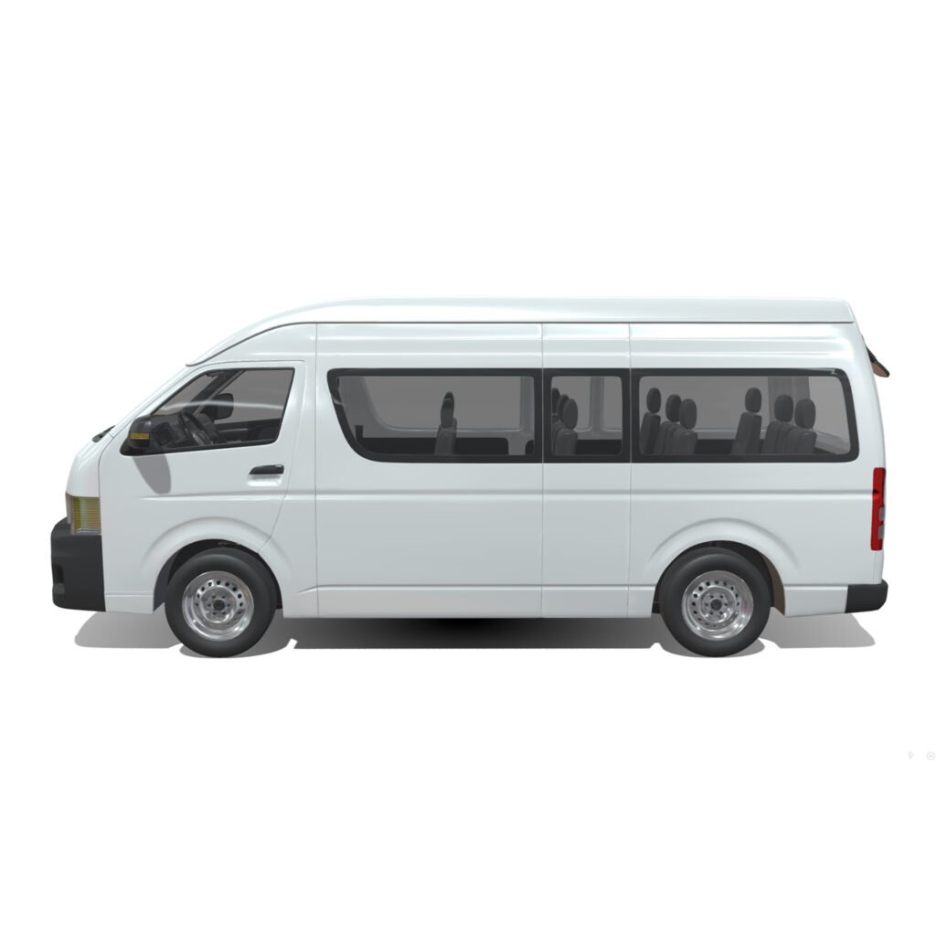 Toyota Hiace GL Bus 2018 3D Model - Rezoro3D