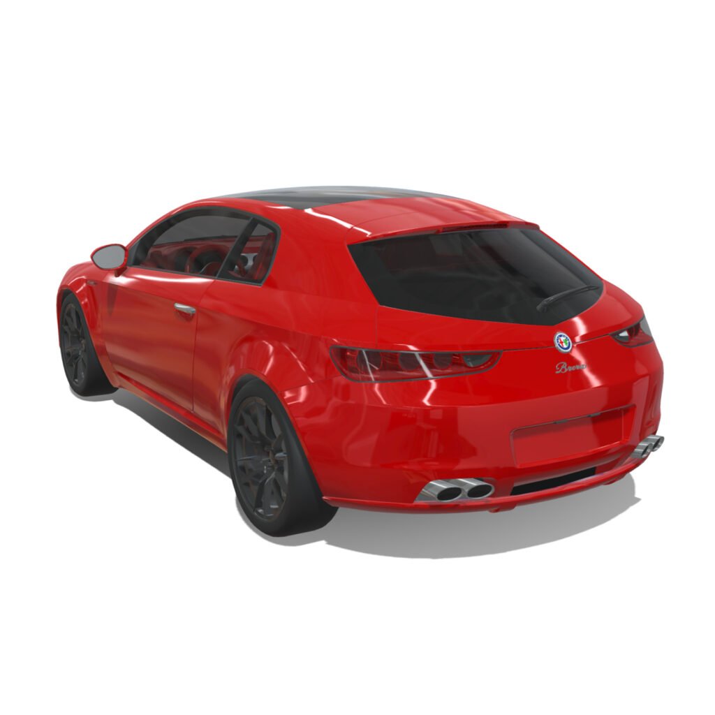 Alfa Romeo Autodelta Brera 2007 3D Model - Rezoro3D